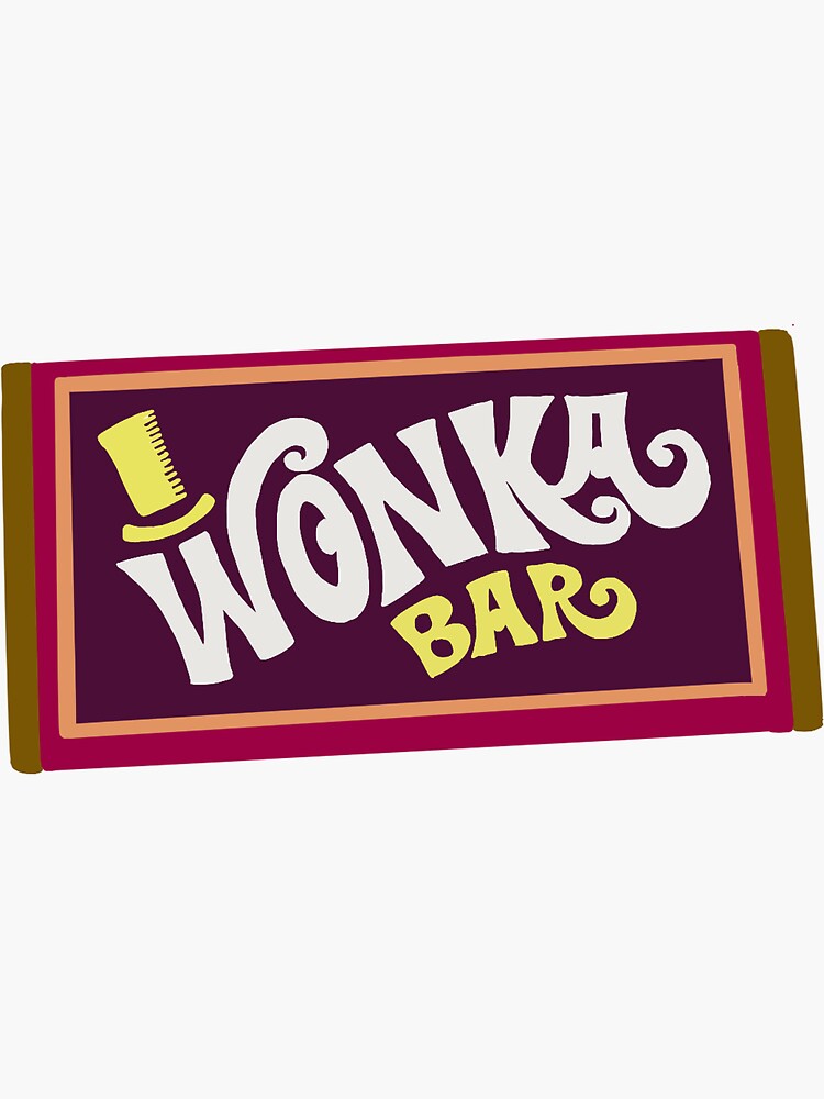 "Wonka Bar" Sticker by worldofdom | Redbubble