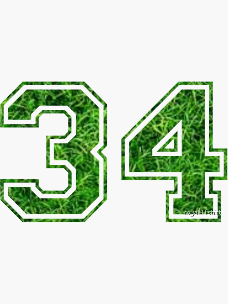 "34 nba" Sticker for Sale by royal4Tshirt | Redbubble