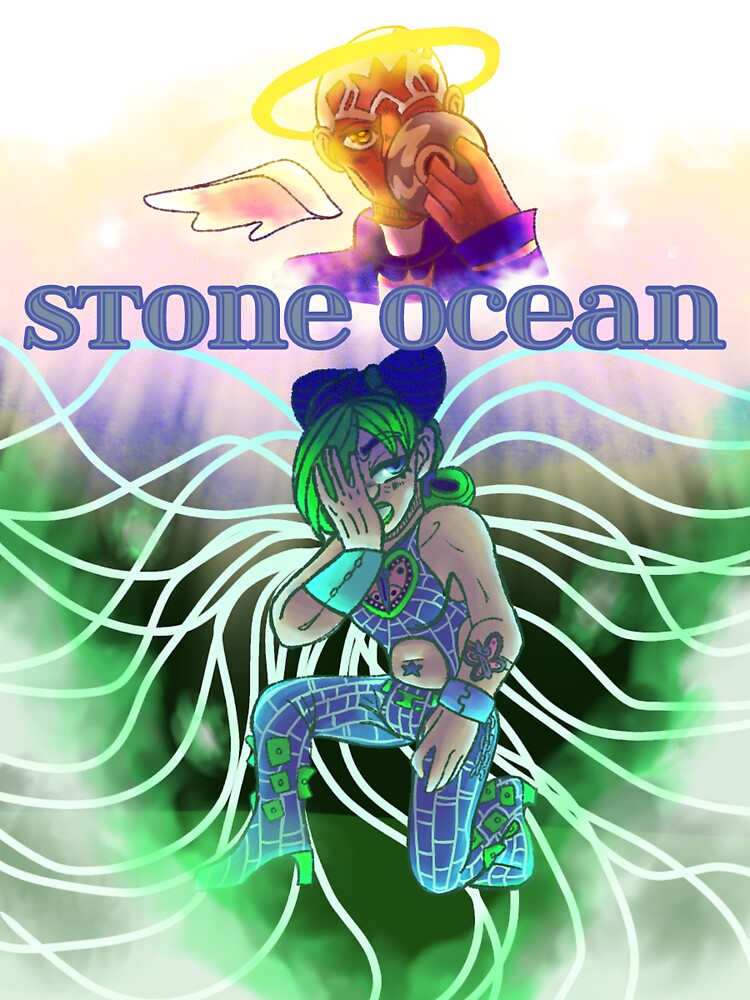 "Stone Ocean" Sticker by dopii | Redbubble