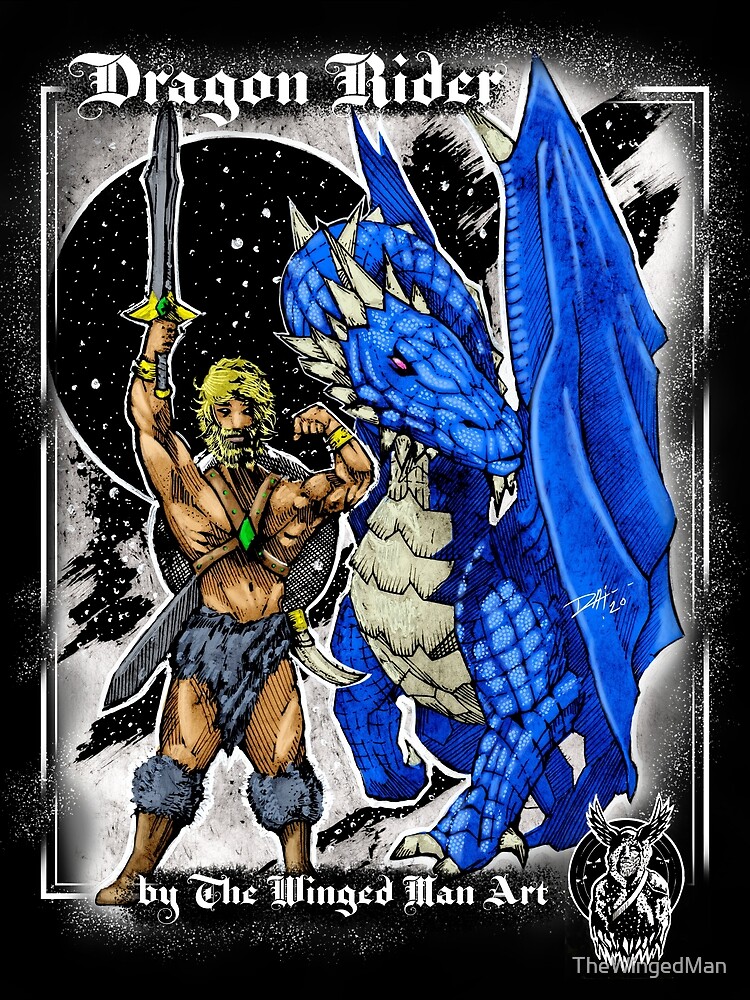 "The Dragon Rider" Poster by TheWingedMan | Redbubble