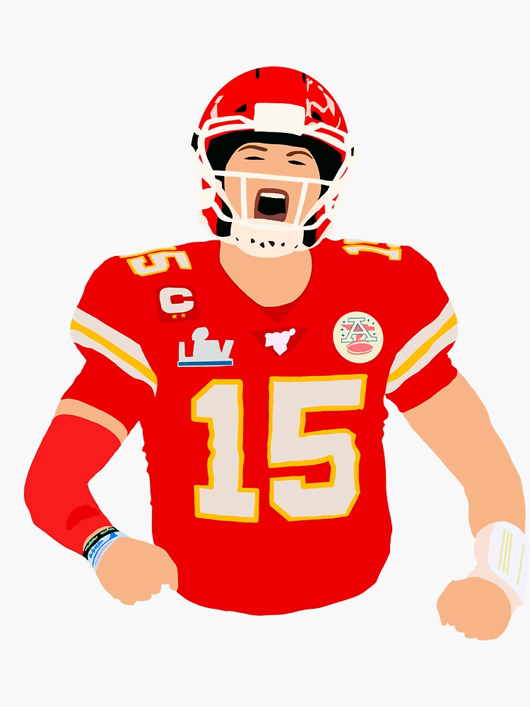 "patrick mahomes chiefs" Sticker for Sale by BadluckDesigns | Redbubble