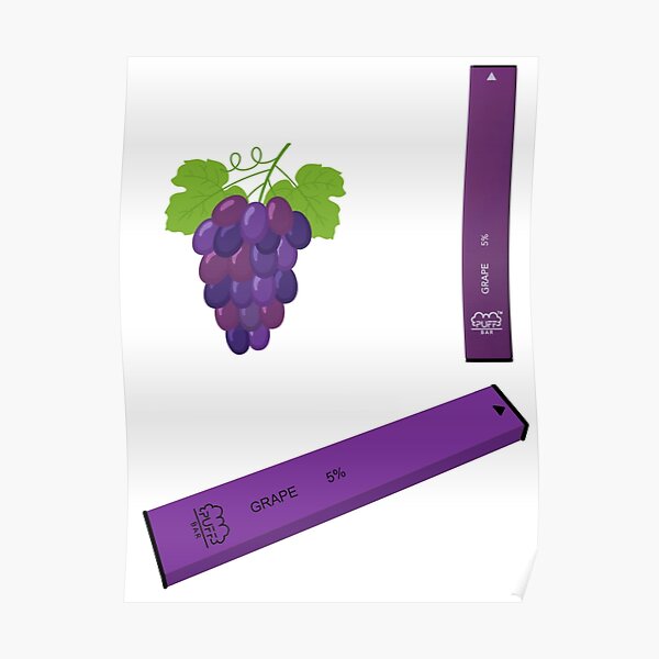 "Grape Puff Bar Pack" Poster by Cc8266 | Redbubble