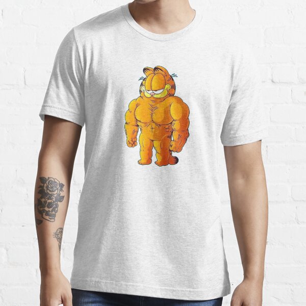 "Buff Garfield" T-shirt for Sale by Merch-For-All | Redbubble | buff ...