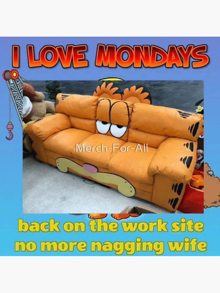 "Garfield Couch" Sticker for Sale by Merch-For-All | Redbubble