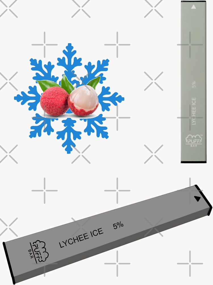 "Lychee Ice Puff Bar Pack" Sticker for Sale by Cc8266 | Redbubble