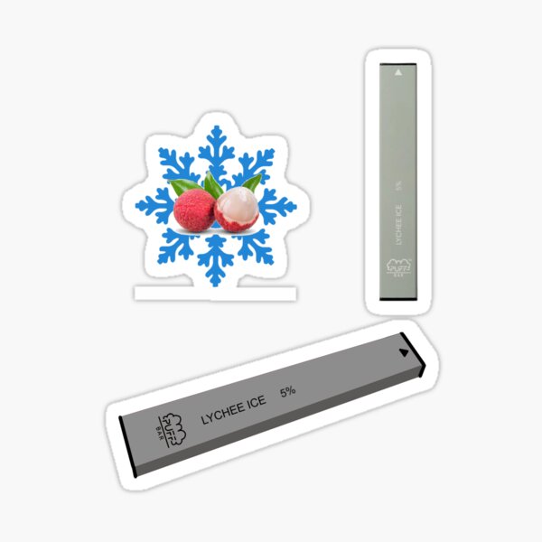 "Lychee Ice Puff Bar Pack" Sticker for Sale by Cc8266 | Redbubble