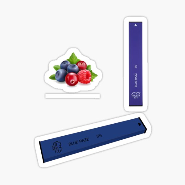 "Blue Razz Puff Bar Pack" Sticker for Sale by Cc8266 | Redbubble