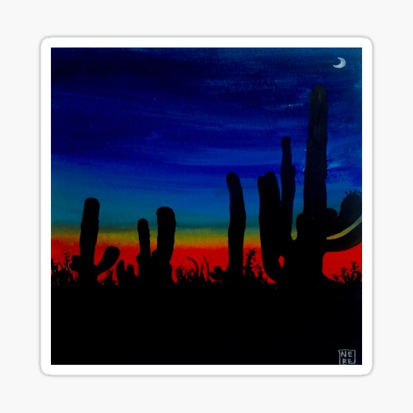 "Desert" Sticker by krrotart | Redbubble
