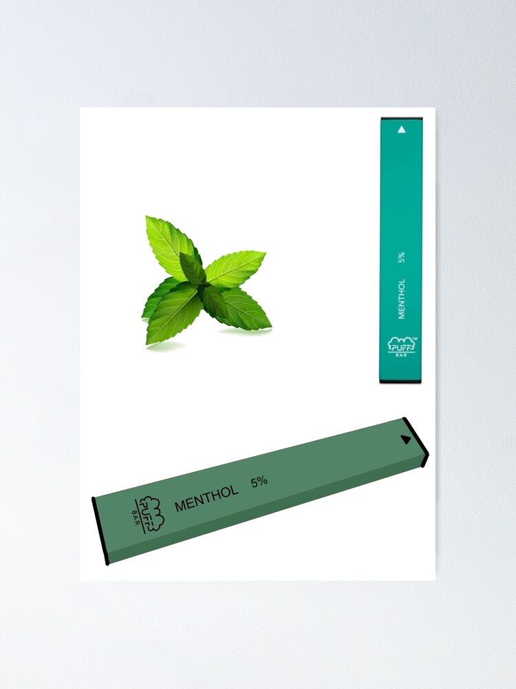 "Menthol Puff Bar Pack" Poster for Sale by Cc8266 | Redbubble