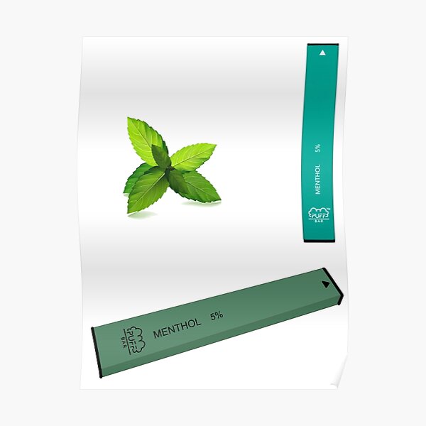 "Menthol Puff Bar Pack" Poster for Sale by Cc8266 | Redbubble