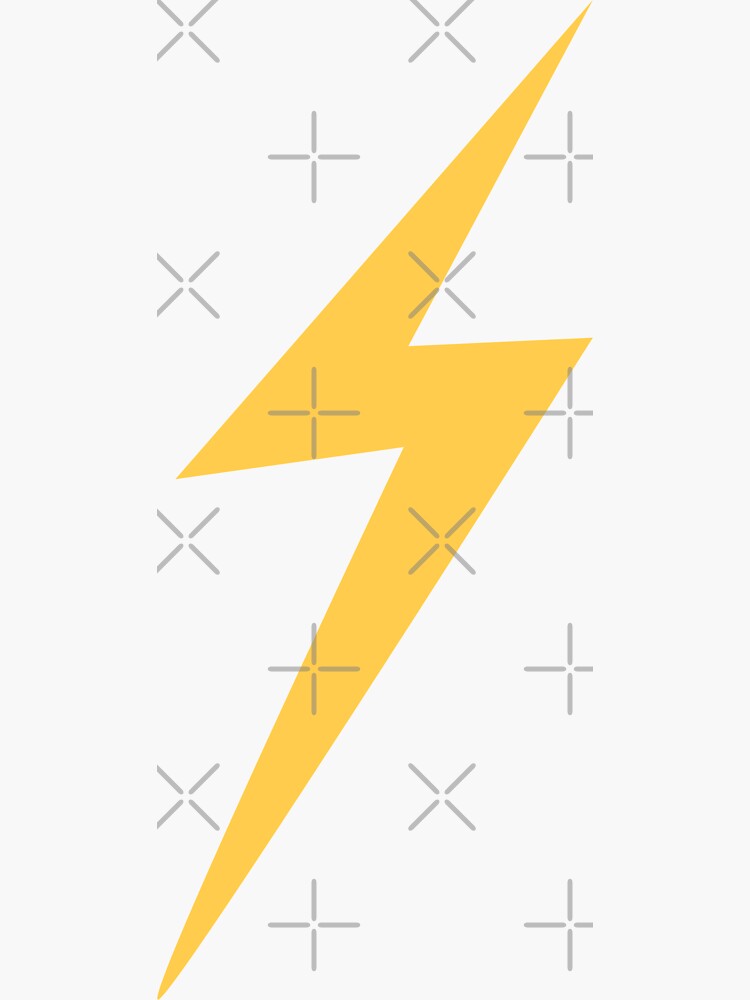 "Lightning Logo Minimalist Simple Design" Sticker for Sale by RoJor ...