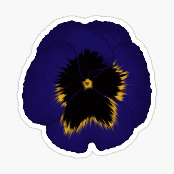 "pansy :)" Sticker for Sale by yeehawevan | Redbubble