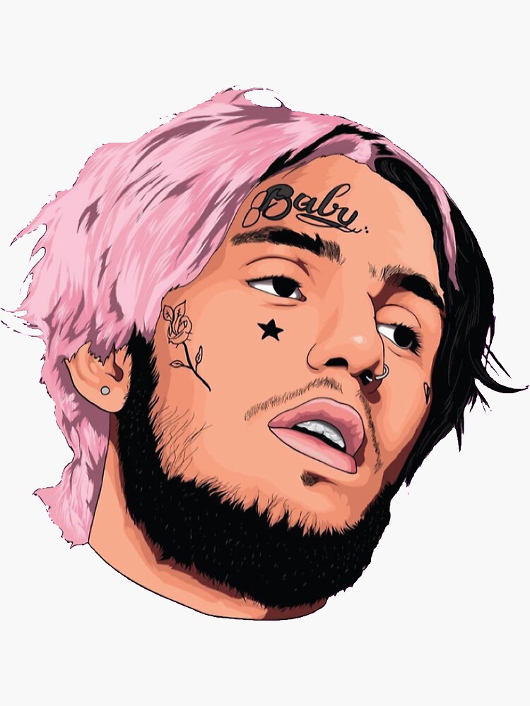 "Lil Peep- Vector" Sticker by HypeShopDaily | Redbubble
