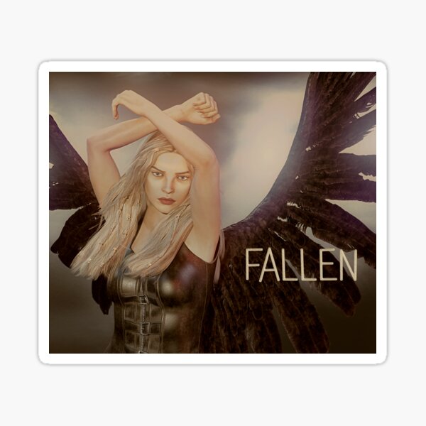 "Pretty Blond Fallen Angel" Sticker for Sale by StormyMuse | Redbubble