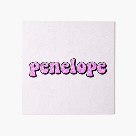"aesthetic hot pink glitter penelope name" Art Board Print for Sale by ...