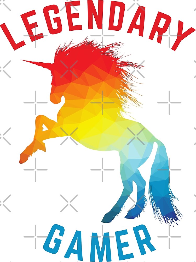 "Legendary Gamer - Unicorn" Poster by GamersBoost | Redbubble