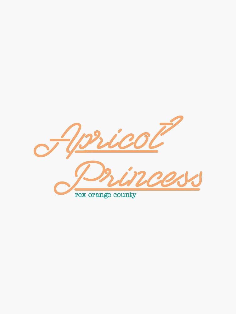 Sticker « Rex Orange County Apricot Princess », par megsstickers ...