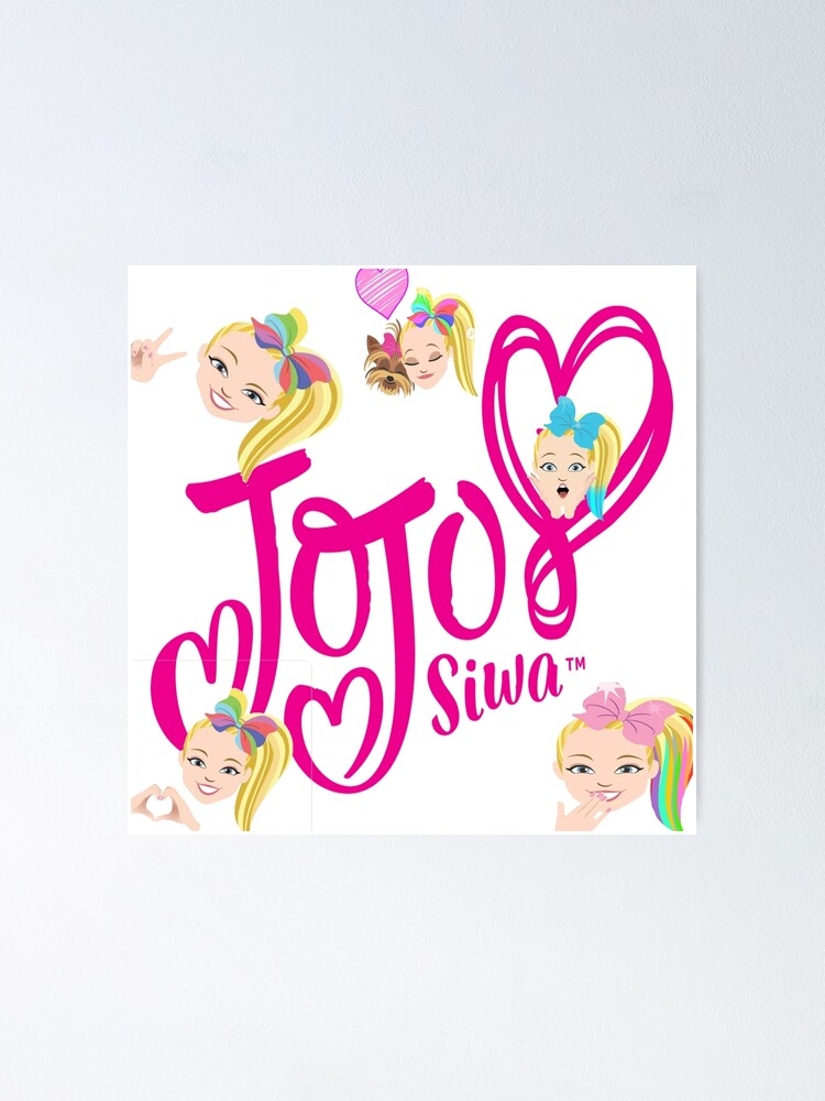 "jojo siwa stickers, Masks, backpack, Aprons, Mugs, t-shirt" Poster for ...