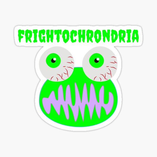 "Frightochondria" Sticker by quiet-charm | Redbubble