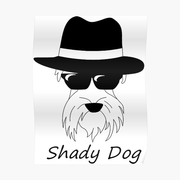 "Shady Dog logo" Poster for Sale by niko84 | Redbubble
