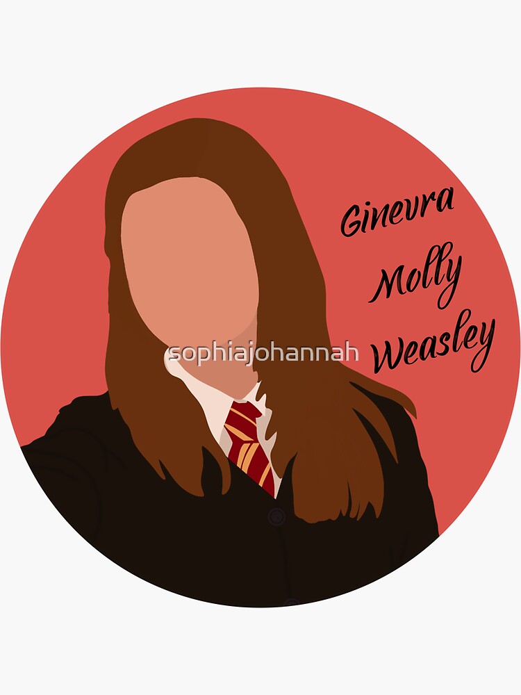 "Ginny Weasley " Sticker by sophiajohannah | Redbubble