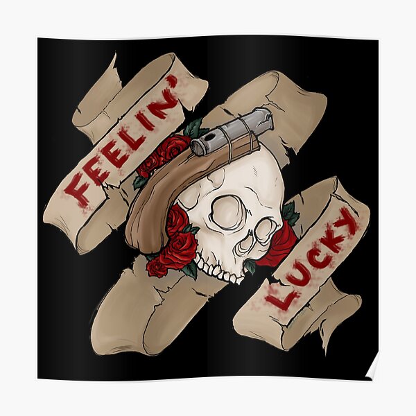 "Rust game Eoka pistol Feelin Lucky" Poster for Sale by DHPrintCanada ...