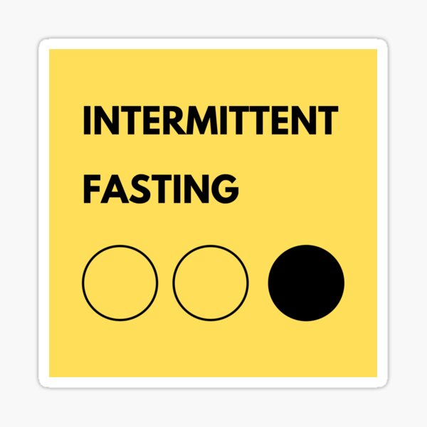 "Intermittent Fasting 16:8" Sticker for Sale by AnnieDesignCo | Redbubble