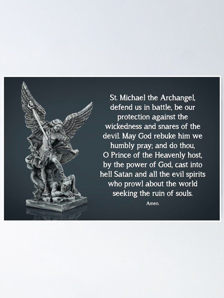 "St. Michael Prayer - 2" Poster for Sale by The-CRT-Shop | Redbubble