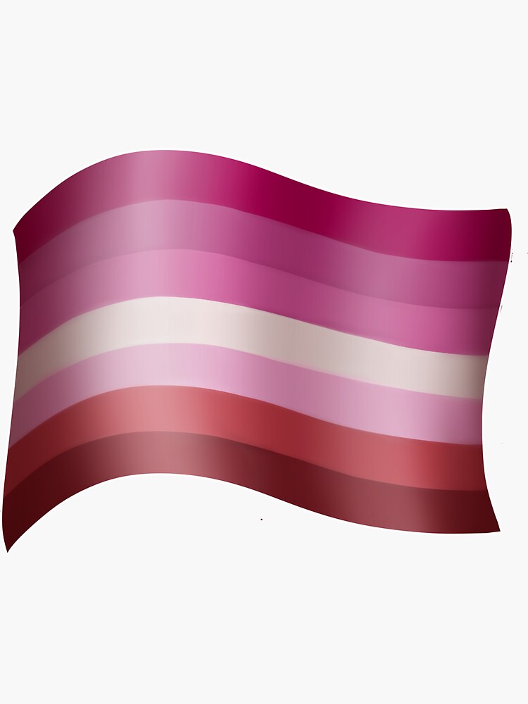 "{ pink lesbian pride flag }" Sticker for Sale by Guenevereleam | Redbubble