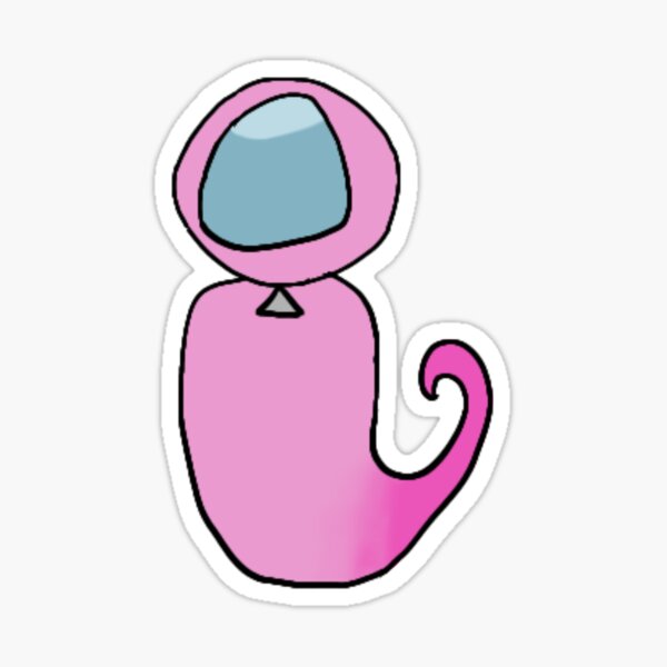 "Astro-ghost (Pink)" Sticker for Sale by Isishart | Redbubble