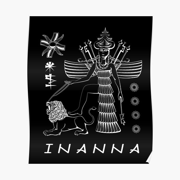 "Inanna Red" Poster for Sale by YousifAziz | Redbubble