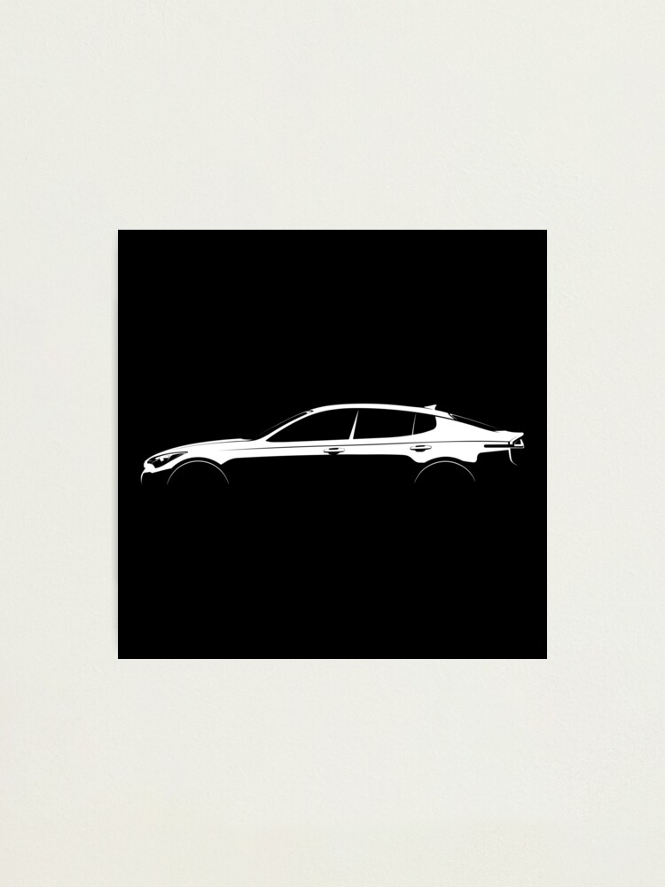 "Kia Stinger GT Silhouette" Photographic Print for Sale by in-transit ...