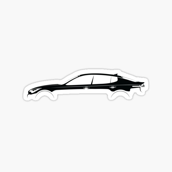 "Kia Stinger GT Silhouette" Sticker for Sale by in-transit | Redbubble