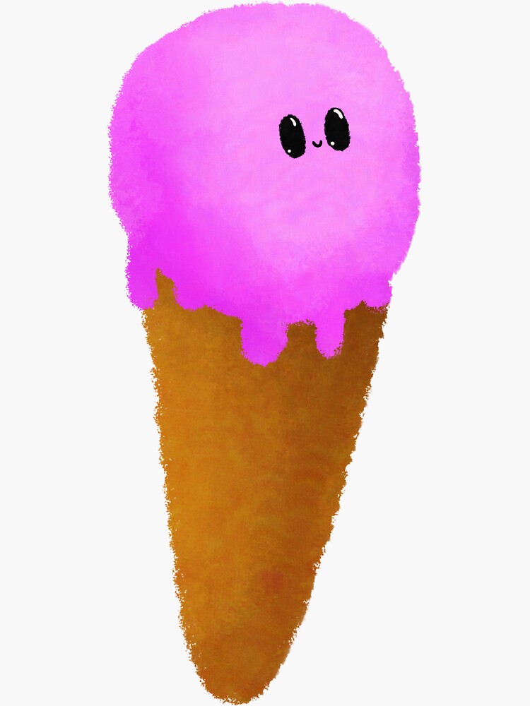"Ice Cream Cutie" Sticker for Sale by Surplusweird | Redbubble