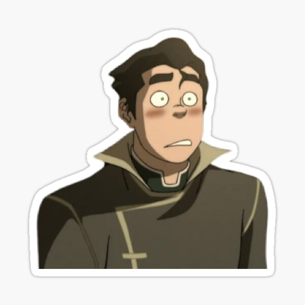 "bolin blushing" Sticker for Sale by KORRASAMIQUEENS | Redbubble