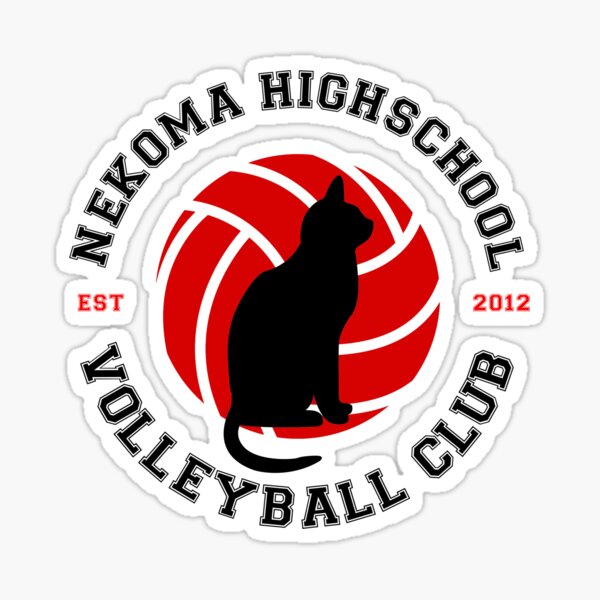 "Haikyuu!! Nekoma Highschool Volleyball Club Logo" Sticker for Sale by ...