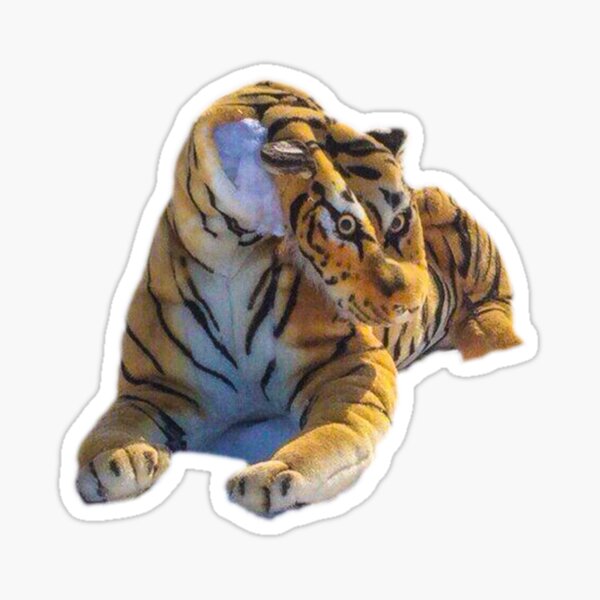 "broken tiger" Sticker for Sale by po-xter | Redbubble