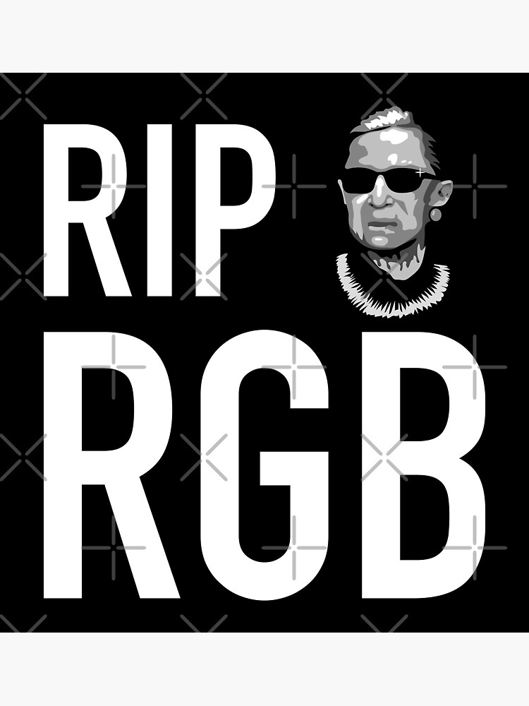 "RIP RGB - Ruth Bader Ginsberg Shirt" Sticker by feministshirts | Redbubble