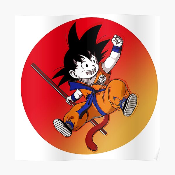 "Kid Goku" Poster for Sale by skydesigns | Redbubble