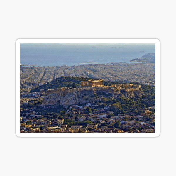 "Ancient Acropolis and Parthenon Athens Greece" Sticker by ...