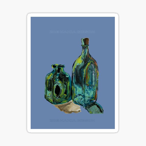 "GLASS REFLECTION" Sticker for Sale by zoenakiadesign | Redbubble