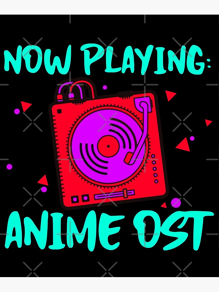 "Anime Meme | Now Playing Anime OST Retro" Art Print for Sale by ...