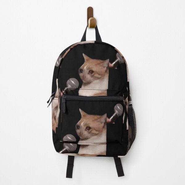 "Crying Cat Microphone Meme (Black) - Crying Cat Meme Crying Cat ...