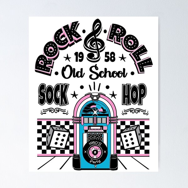 "1950s Sock Hop Party 50s Rockabilly Vintage Rock and Roll Music ...