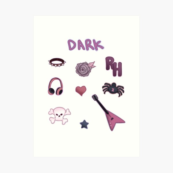 "Roblox Royale High DARK Sticker Pack!" Art Print for Sale by ...
