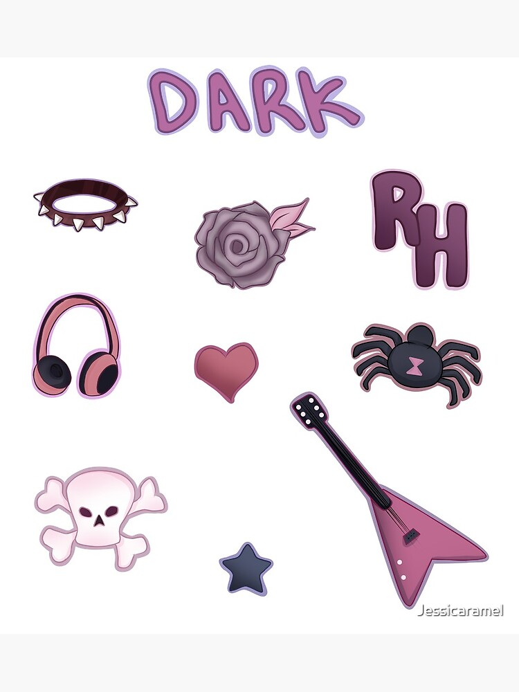 "Roblox Royale High DARK Sticker Pack!" Photographic Print by ...