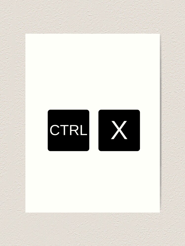 "Control X" Art Print for Sale by BeyondtheQuote | Redbubble