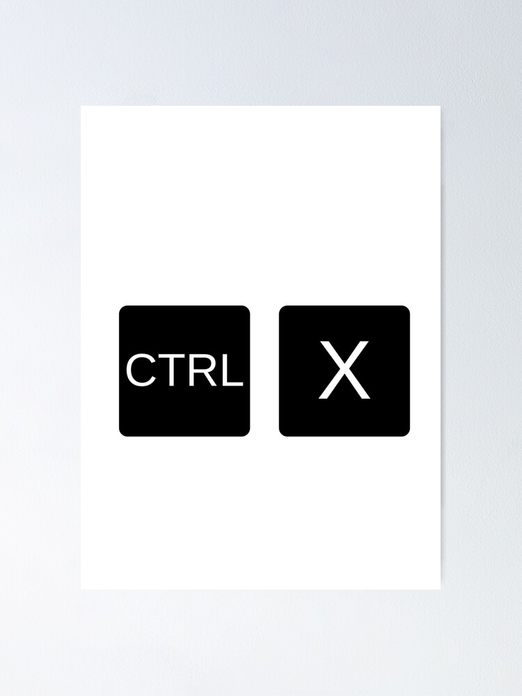 "Control X" Poster by BeyondtheQuote | Redbubble
