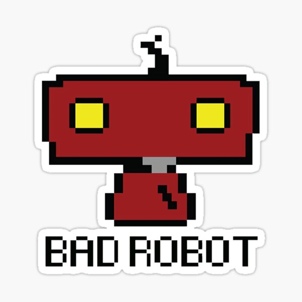 "Bad Robot 16 Bit" Sticker for Sale by novinov | Redbubble
