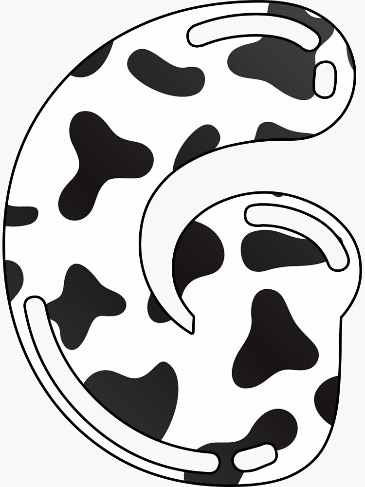 "Letter G Cow print" Sticker by pixel-palace | Redbubble
